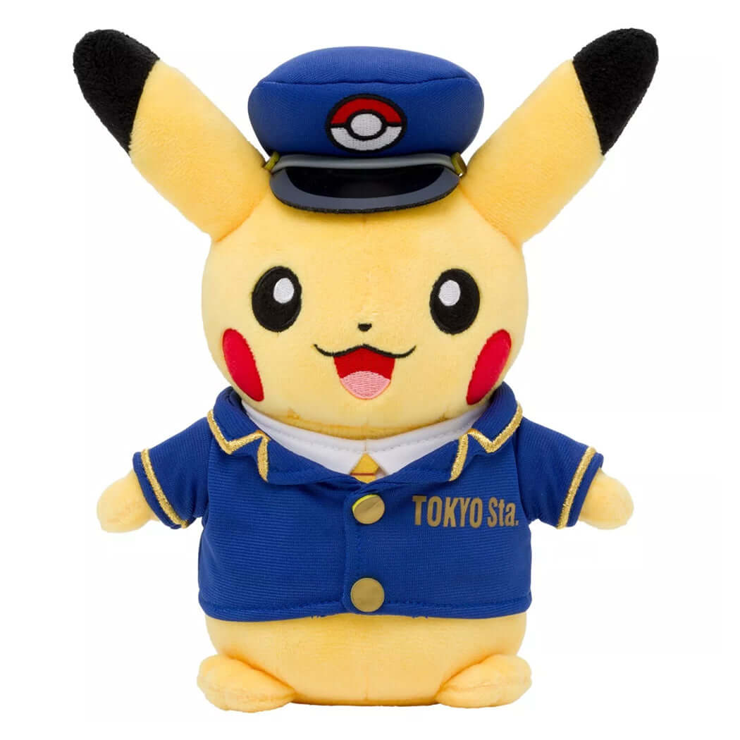 Pokémon Pikachu Conductor Plush (Tokyo Station Exclusive)